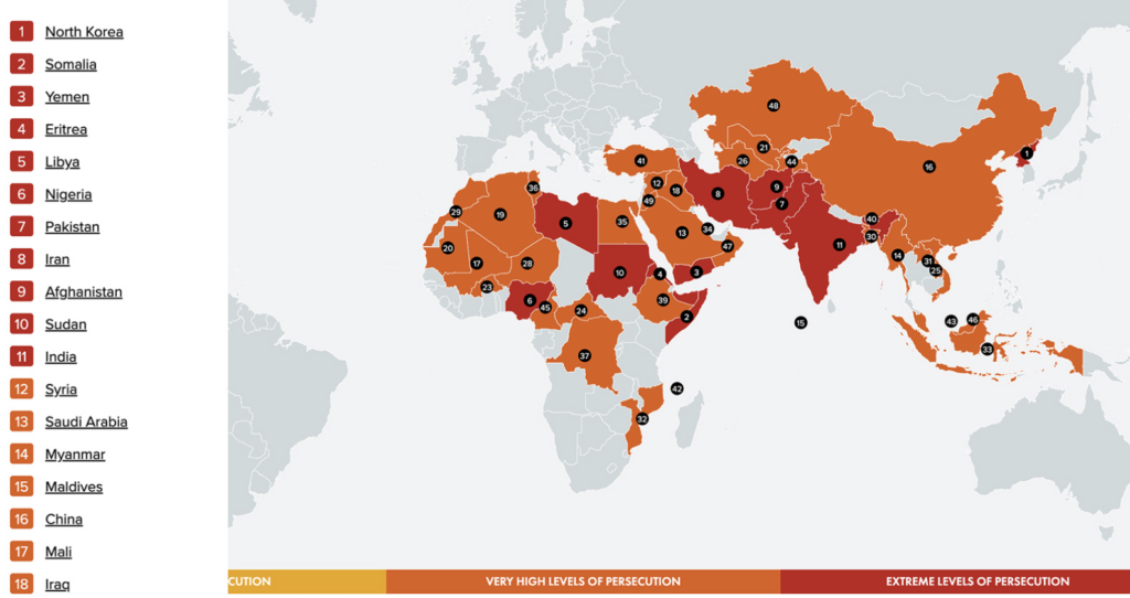 Christian Persecution Higher Than Ever as Open Doors’ World Watch List Marks 30 Years ...