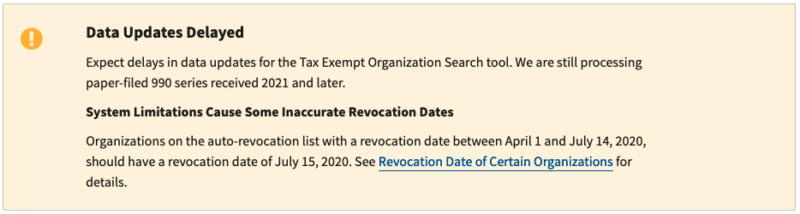 IRS Releases Batch of Delayed Nonprofit Filings - MinistryWatch